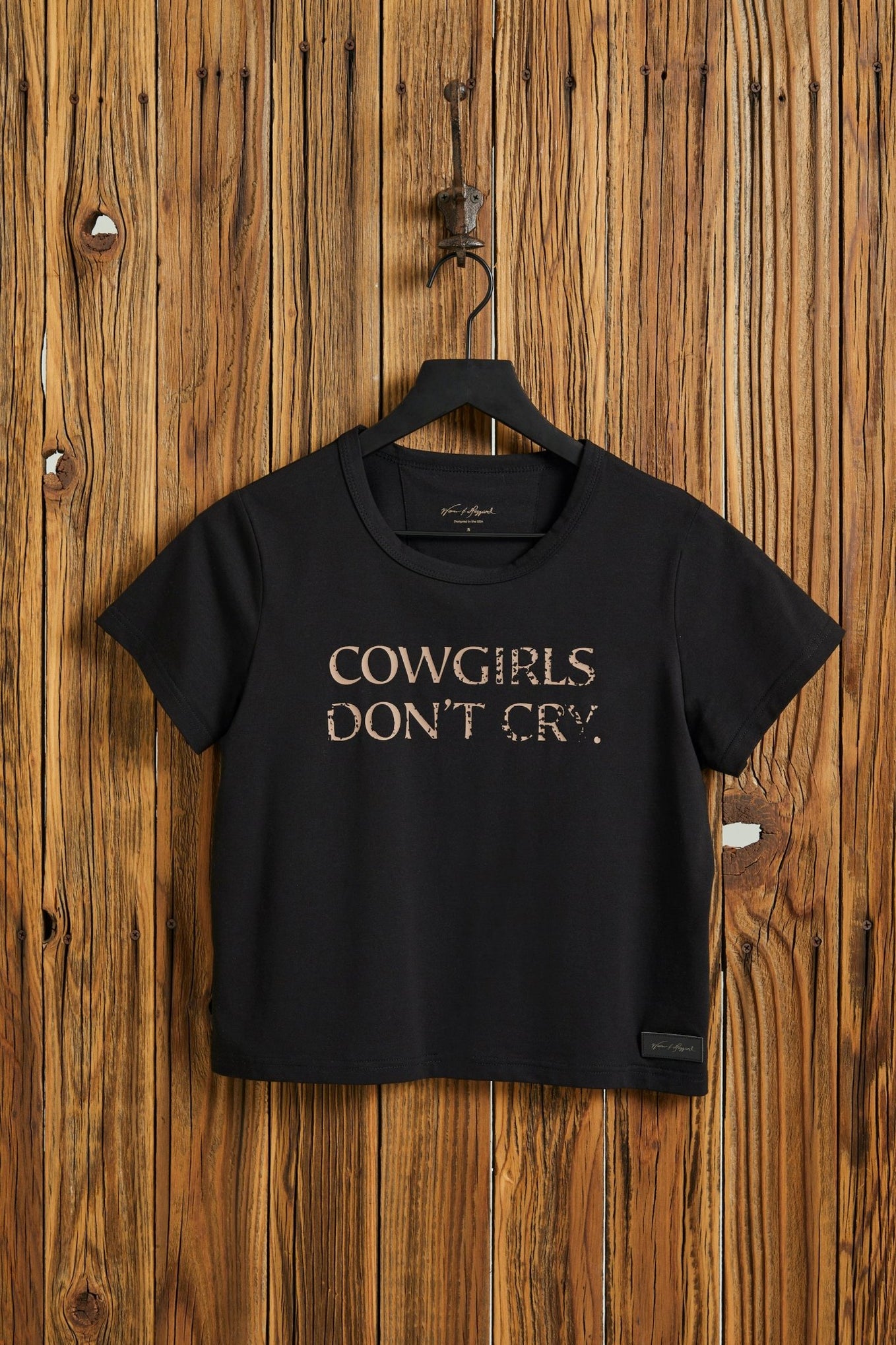 Cowgirls Don't Cry - Women's Black T-Shirt & Worn & Haggard
