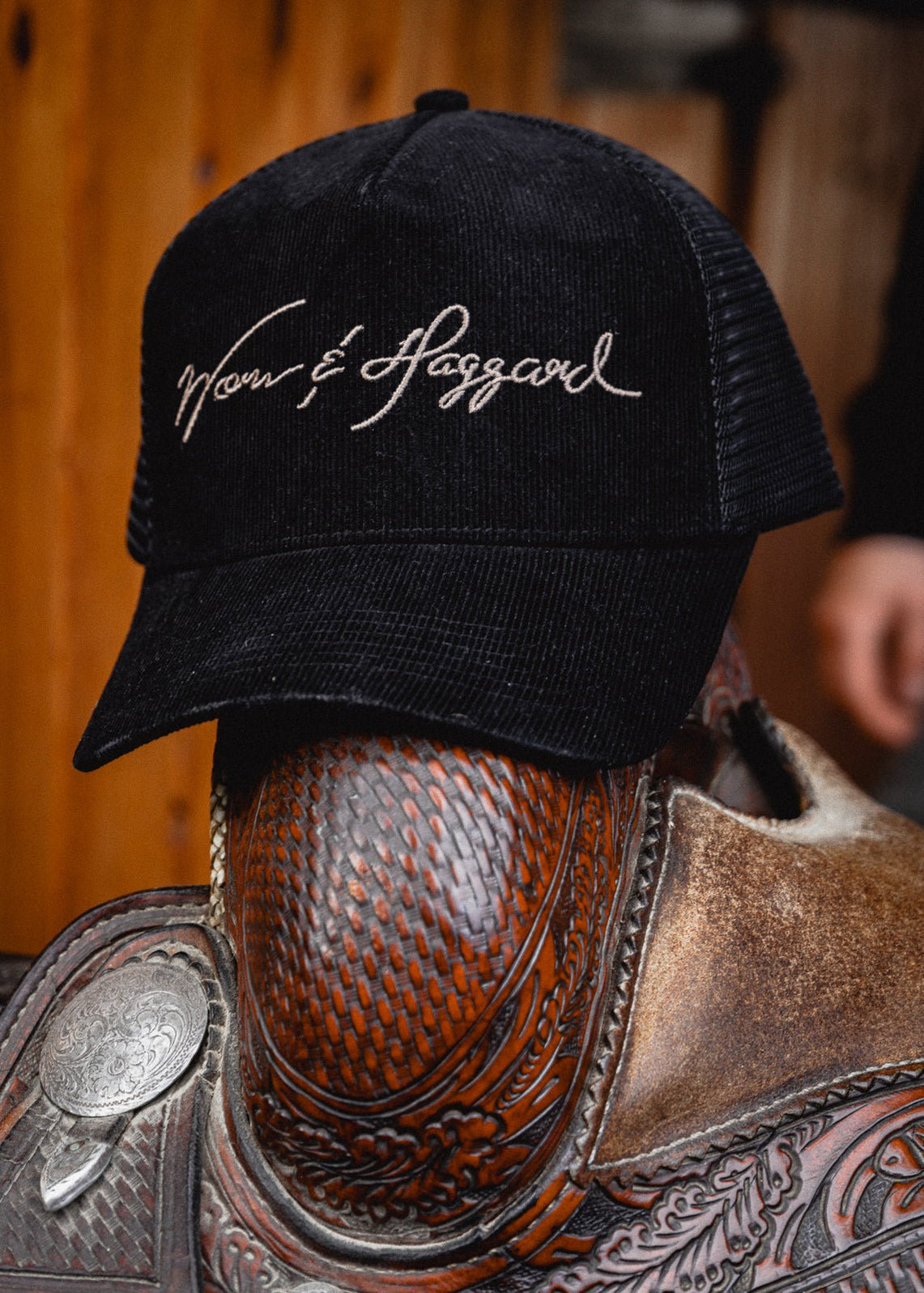 Signature Midnight Black Trucker Hat & Worn & Haggard