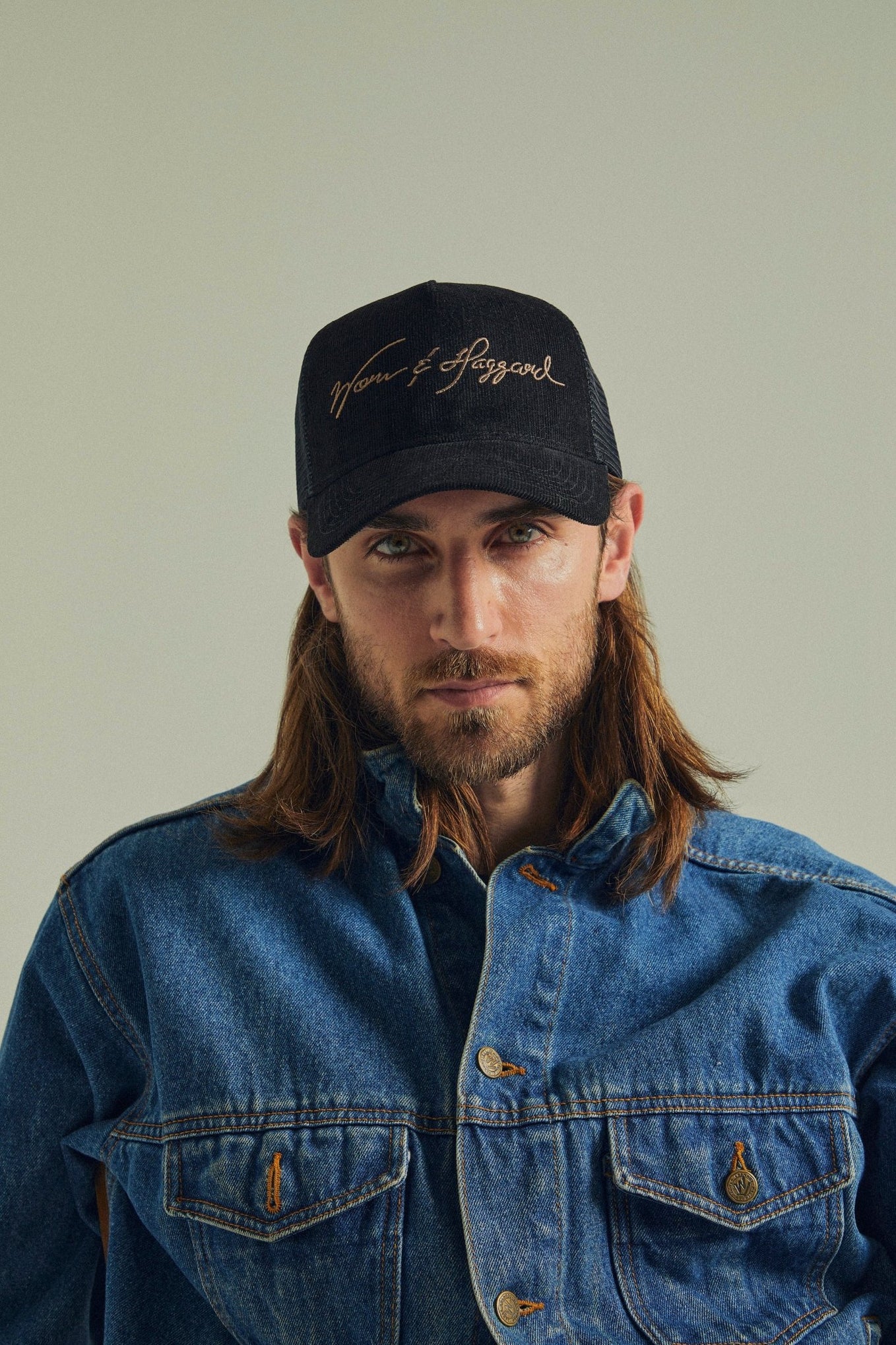 Signature Midnight Black Trucker Hat & Worn & Haggard